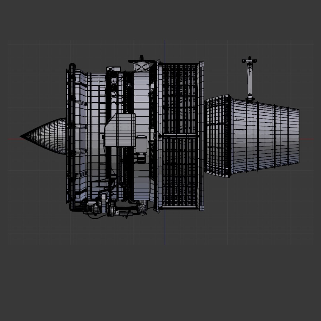 D-18t Turbofan Engine 3d Obj