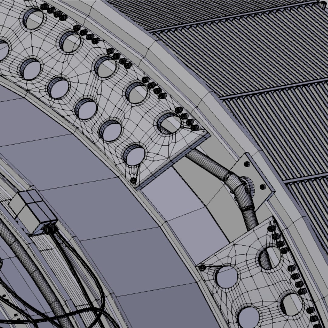 D-18t Turbofan Engine 3d Obj