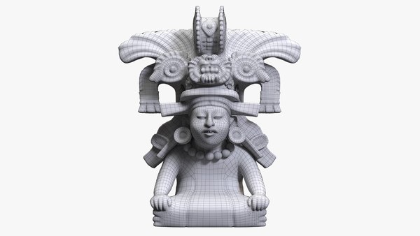 modelo 3d Una urna figurativa zapoteca del dios mariposa - TurboSquid ...