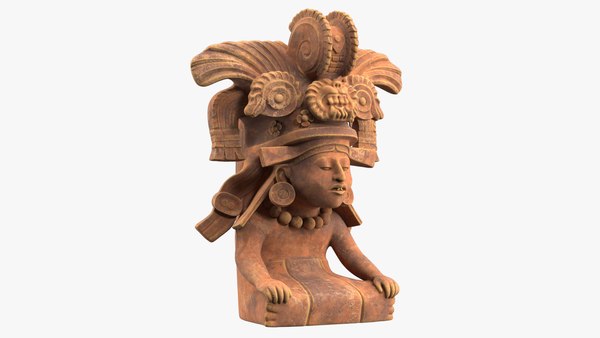 modelo 3d Una urna figurativa zapoteca del dios mariposa - TurboSquid ...