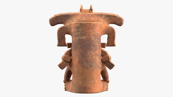 modelo 3d Una urna figurativa zapoteca del dios mariposa - TurboSquid ...