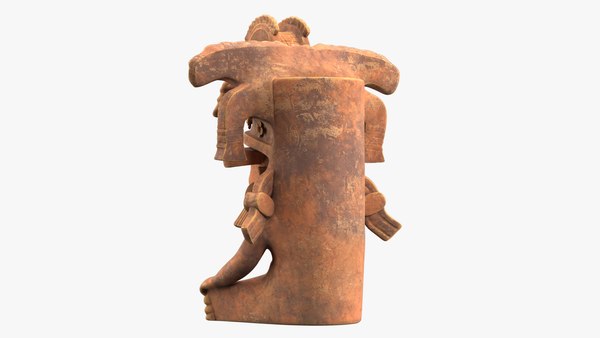 modelo 3d Una urna figurativa zapoteca del dios mariposa - TurboSquid ...