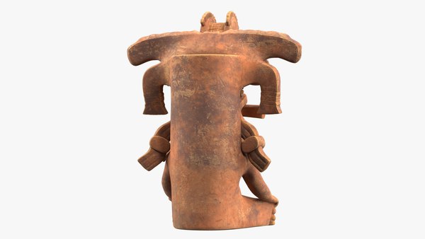 modelo 3d Una urna figurativa zapoteca del dios mariposa - TurboSquid ...
