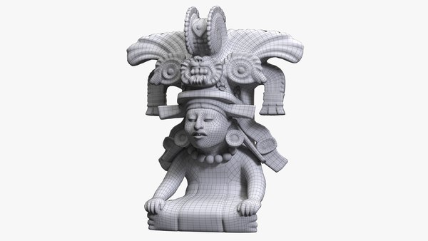 나비 신의 Zapotec 형상 항아리 3D 모델 - TurboSquid 1906719