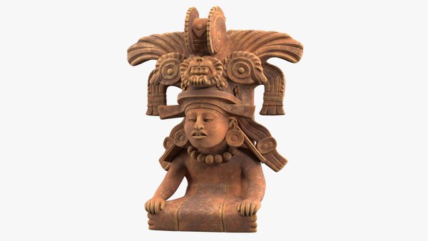modelo 3d Una urna figurativa zapoteca del dios mariposa - TurboSquid ...