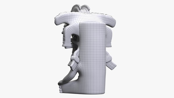 modelo 3d Una urna figurativa zapoteca del dios mariposa - TurboSquid ...