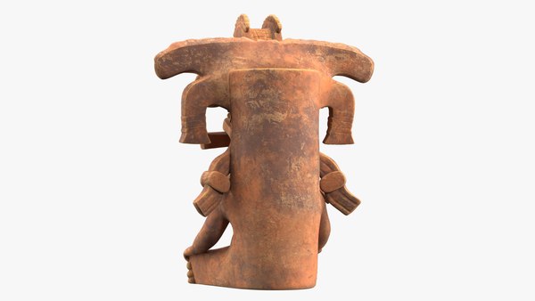 modelo 3d Una urna figurativa zapoteca del dios mariposa - TurboSquid ...