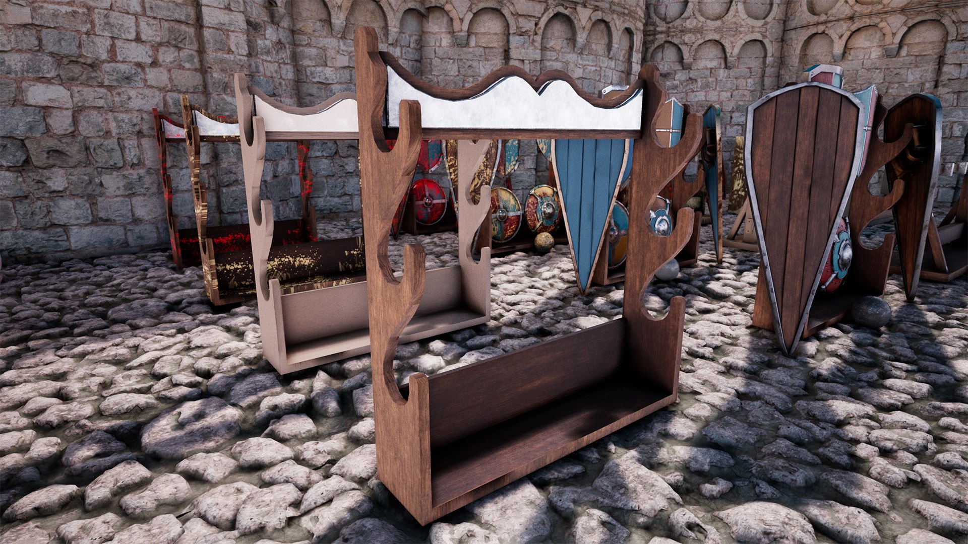 Shields Racks 44 Variations 3D Model - TurboSquid 1984175