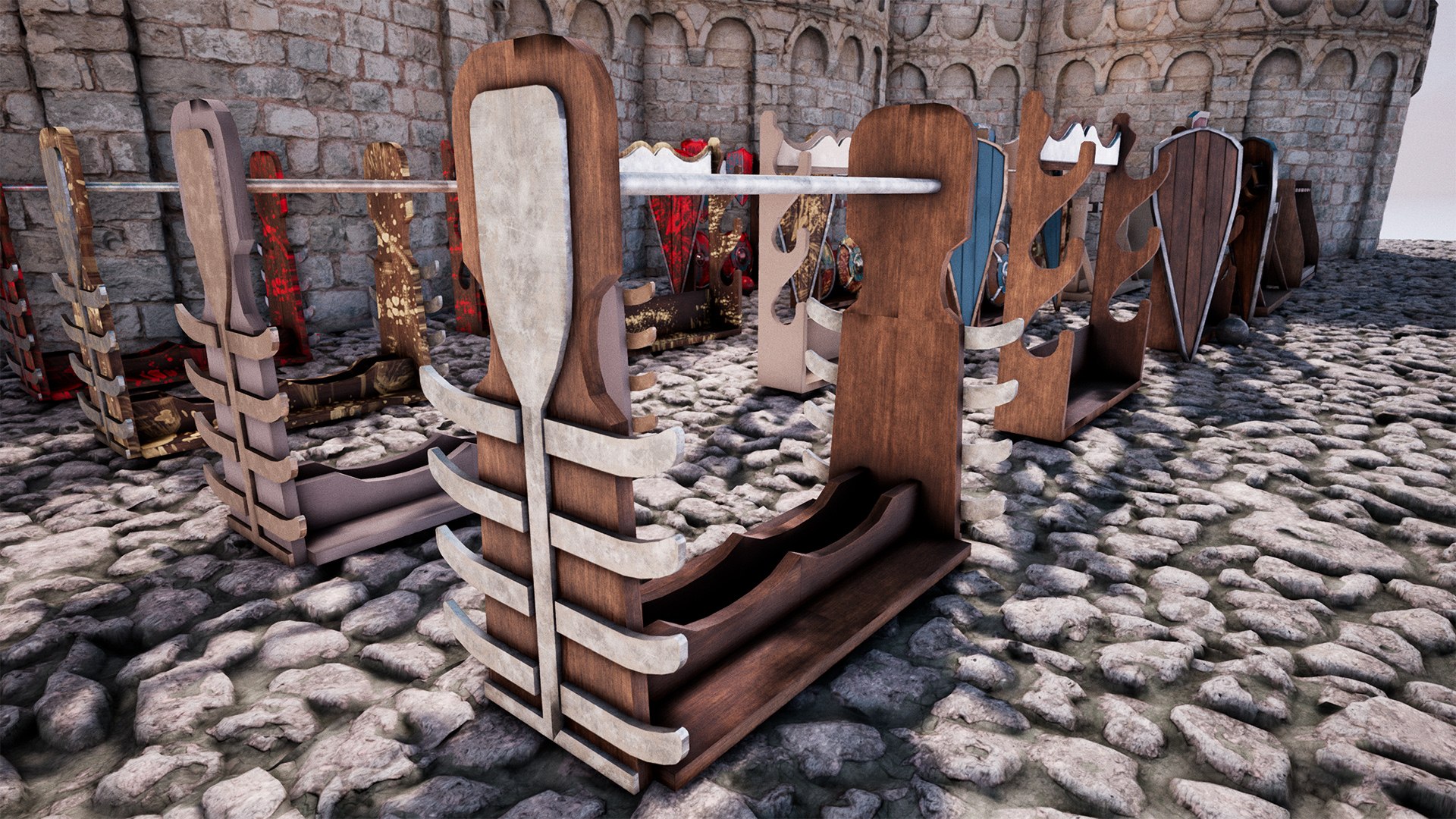 Shields Racks 44 Variations 3D Model - TurboSquid 1984175