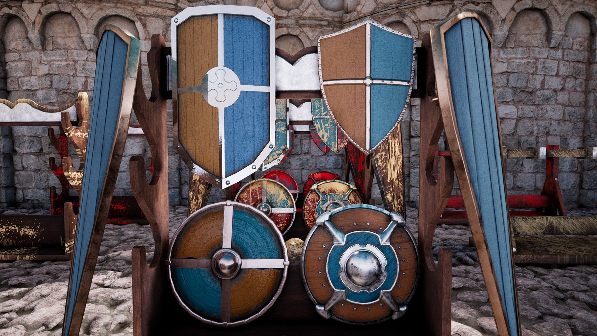 Shields Racks 44 Variations 3D Model - TurboSquid 1984175