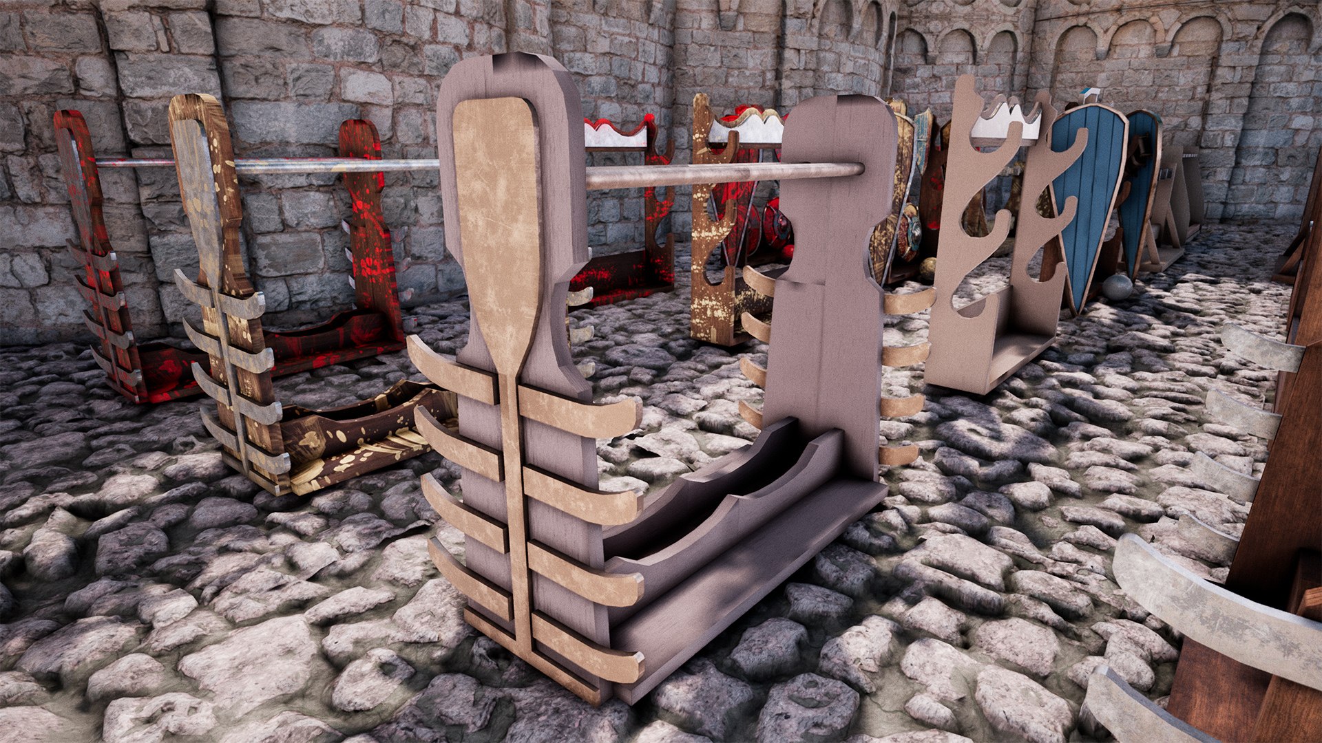 Shields Racks 44 Variations 3D Model - TurboSquid 1984175