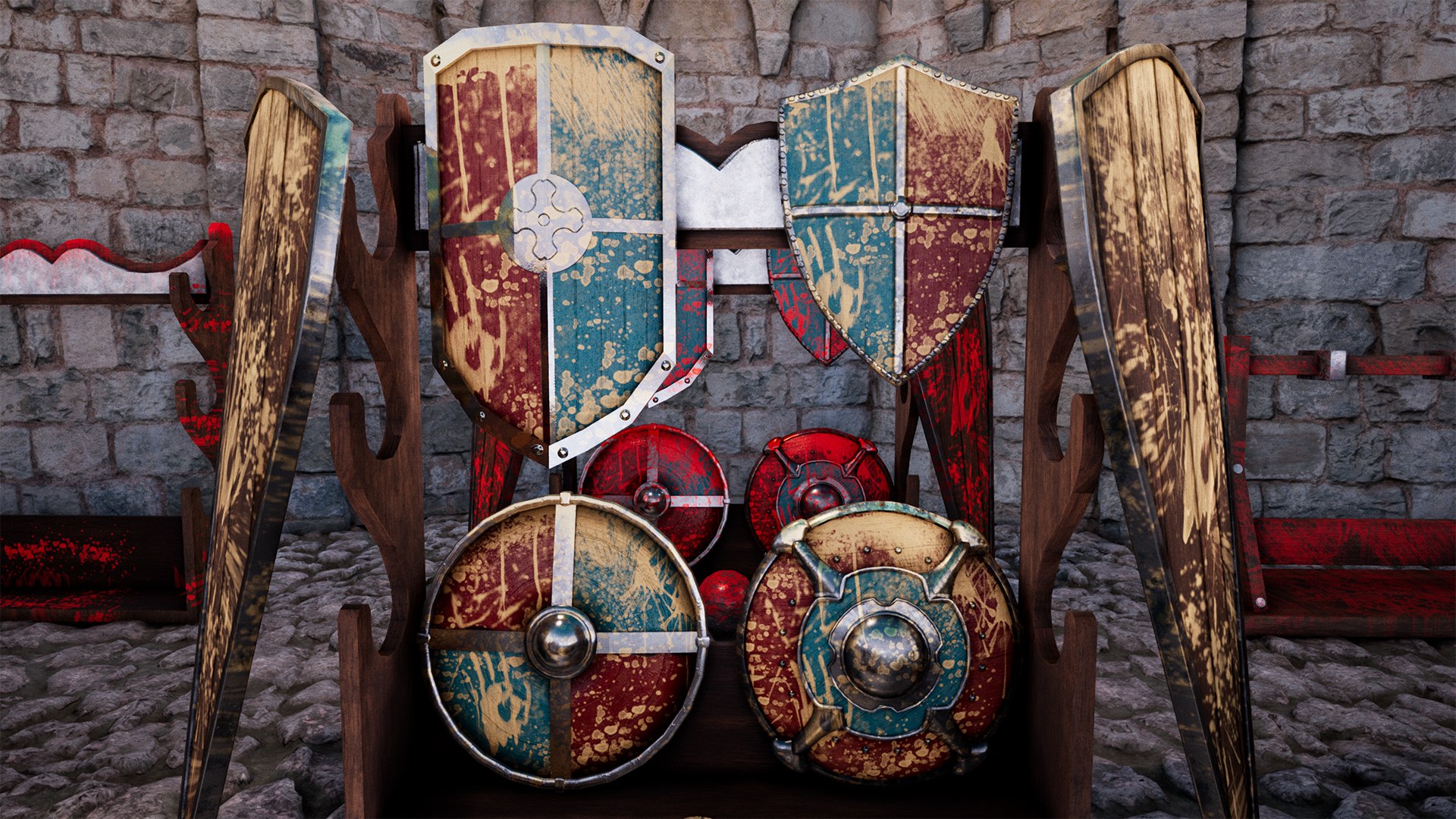 Shields Racks 44 Variations 3D Model - TurboSquid 1984175