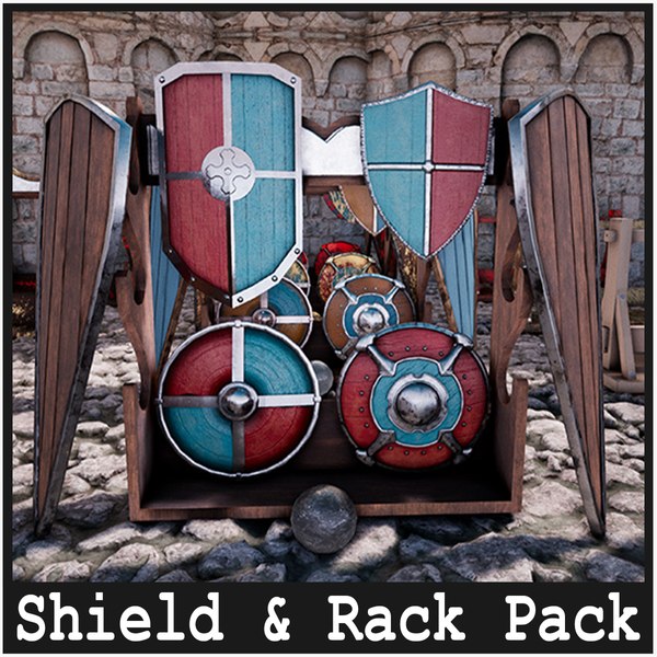 Shields Racks 44 Variations 3D model - TurboSquid 1984175