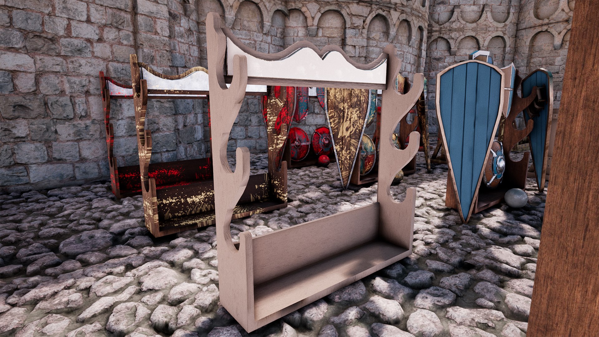 Shields Racks 44 Variations 3D Model - TurboSquid 1984175