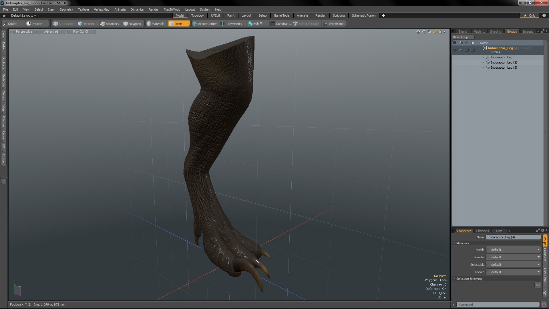 Indoraptor Leg 3D model - TurboSquid 1884902