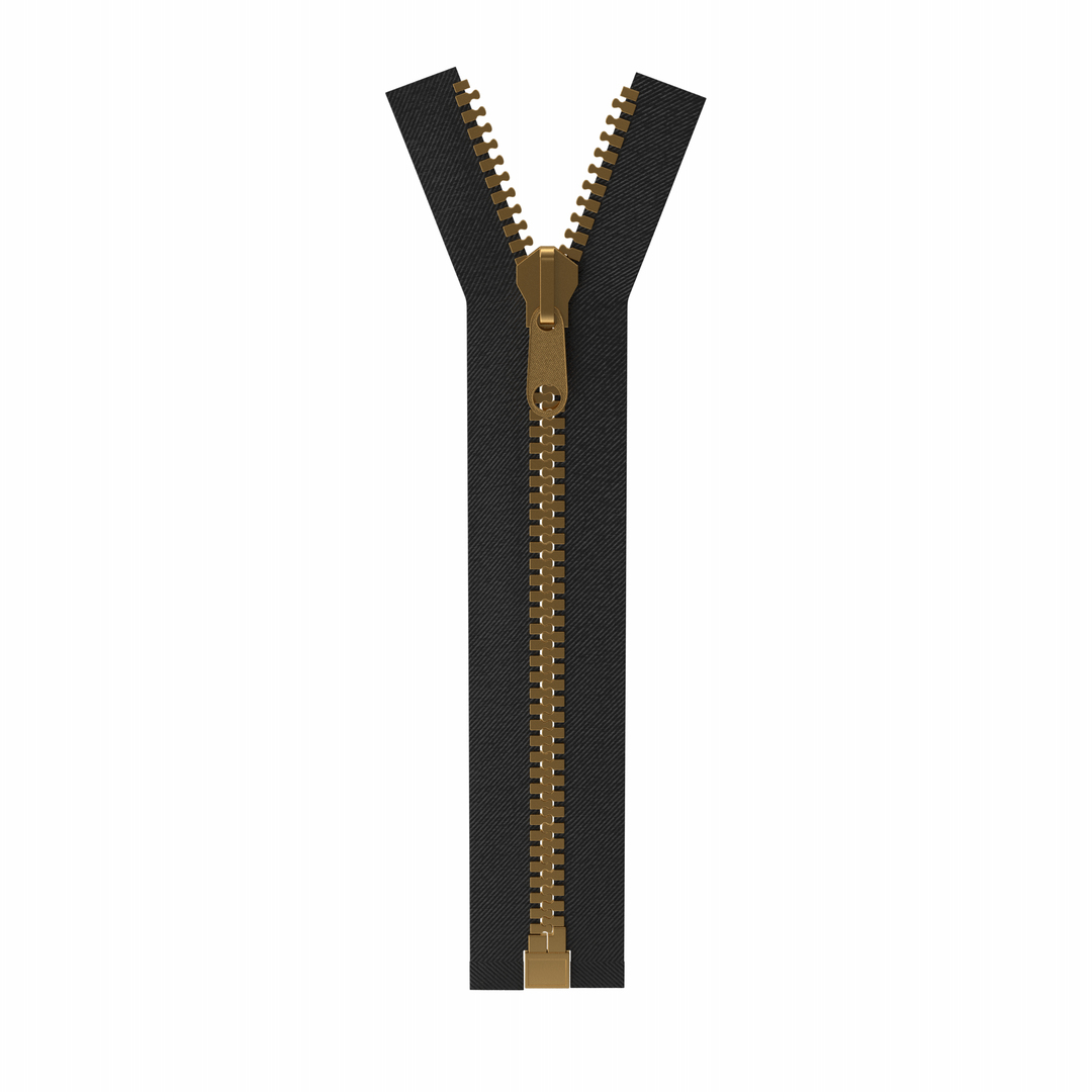 Gold Zipper And Slider Model - TurboSquid 2258079
