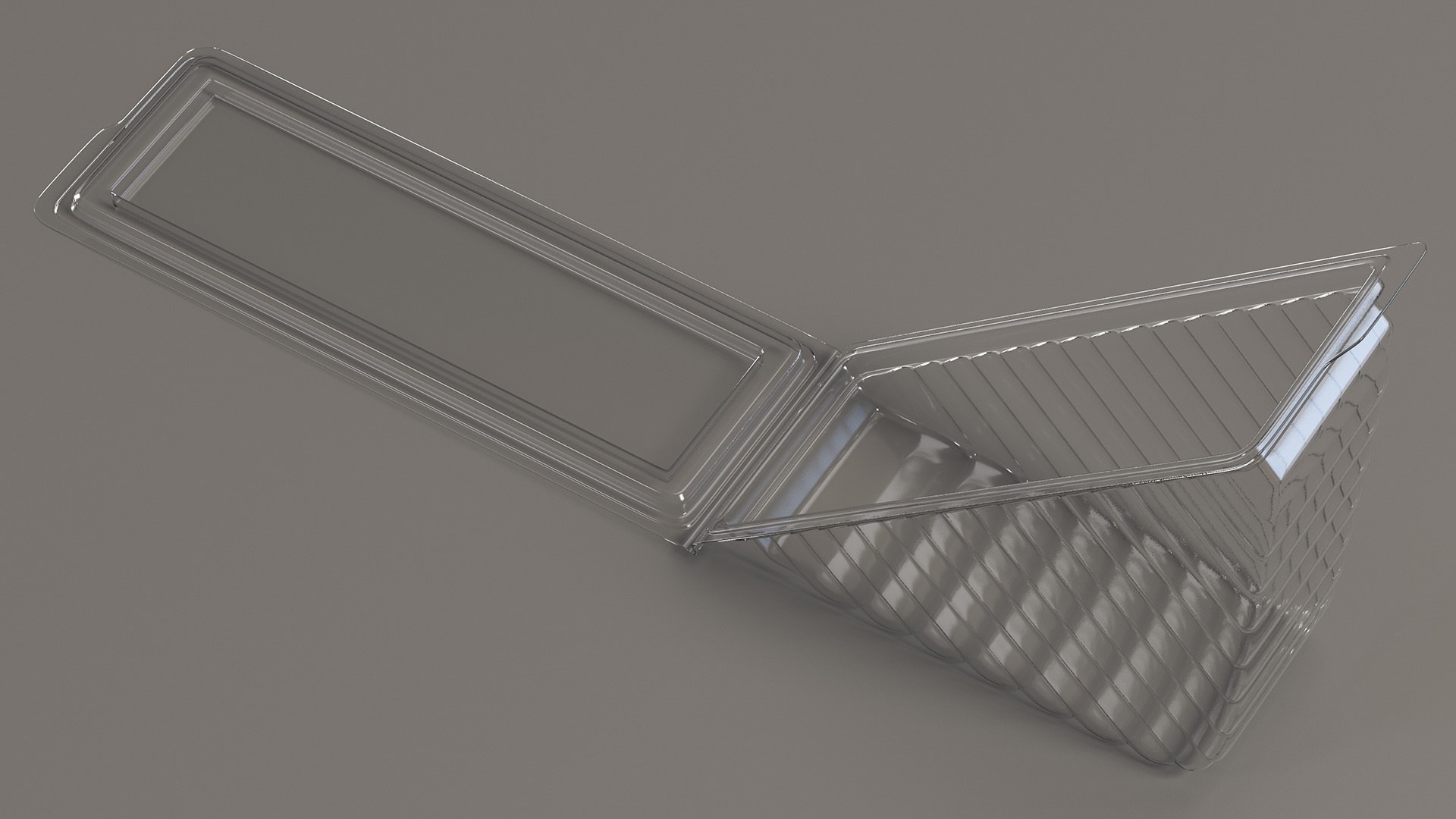Plastic Sandwich Wedge Open 3D - TurboSquid 1987246