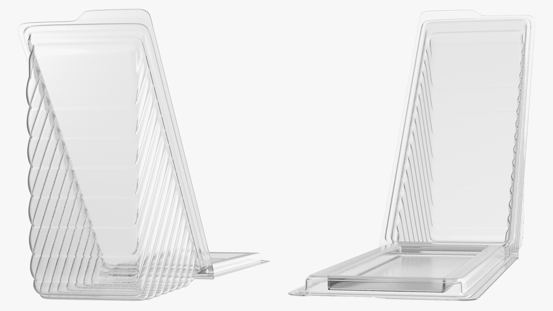 Plastic Sandwich Wedge Open 3D - TurboSquid 1987246