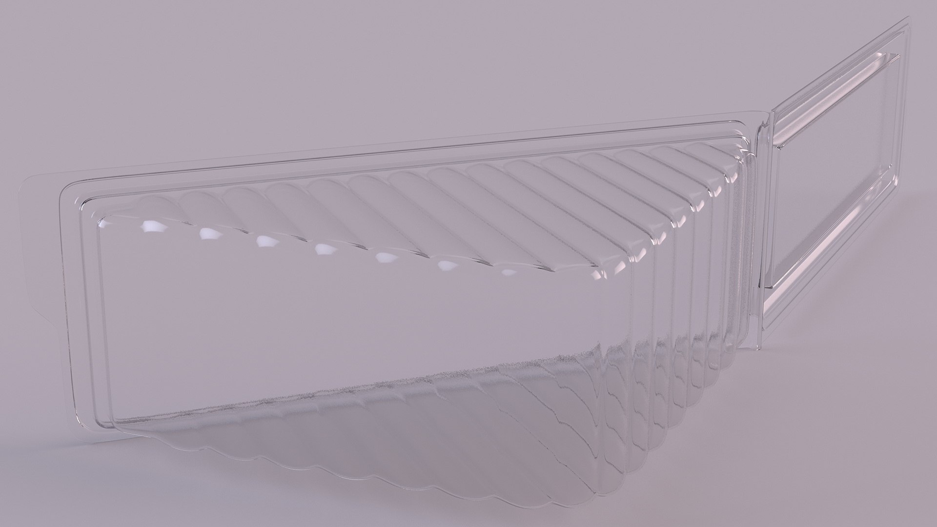 Plastic Sandwich Wedge Open 3D - TurboSquid 1987246