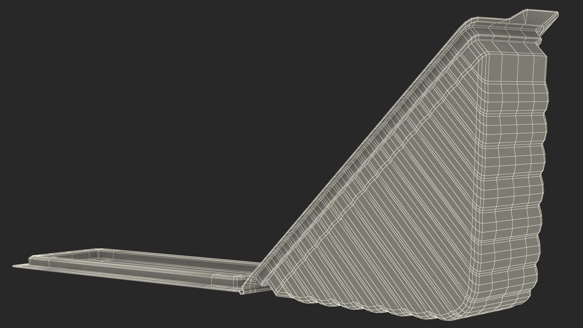 Plastic Sandwich Wedge Open 3D - TurboSquid 1987246