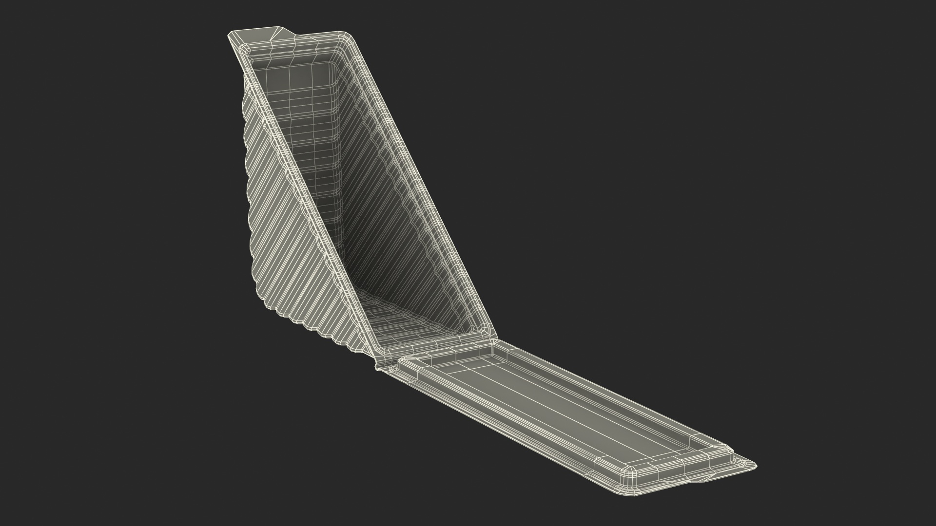 Plastic Sandwich Wedge Open 3D - TurboSquid 1987246