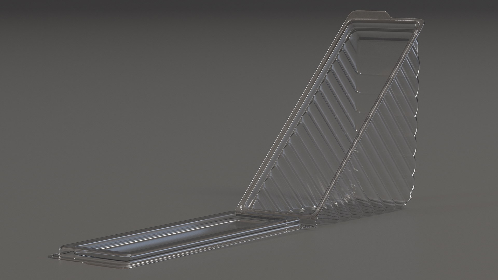 Plastic Sandwich Wedge Open 3D - TurboSquid 1987246