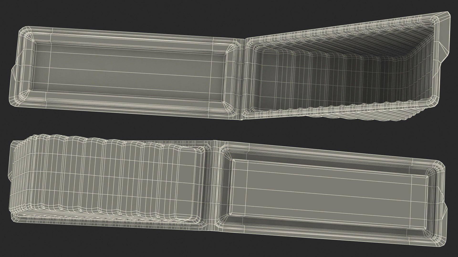 Plastic Sandwich Wedge Open 3D - TurboSquid 1987246