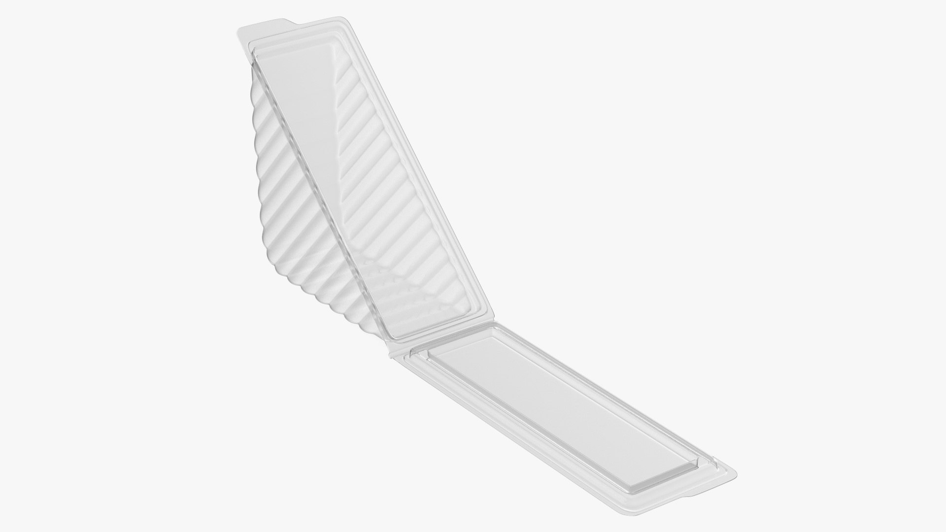 Plastic Sandwich Wedge Open 3D - TurboSquid 1987246
