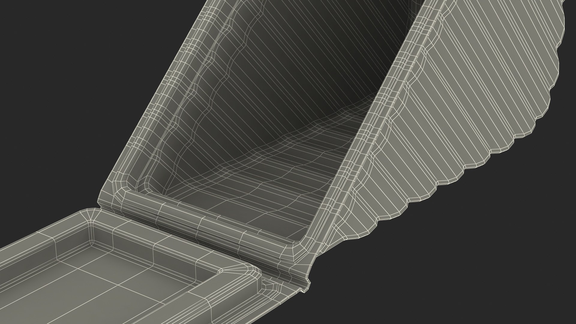 Plastic Sandwich Wedge Open 3D - TurboSquid 1987246