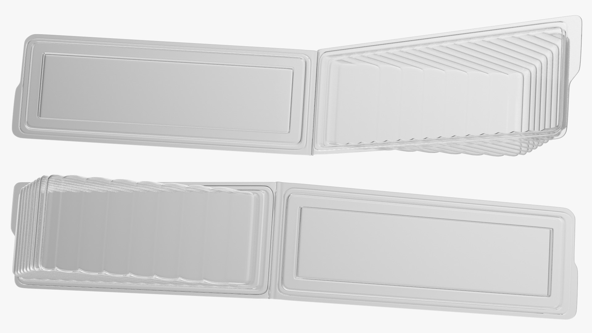 Plastic Sandwich Wedge Open 3D - TurboSquid 1987246