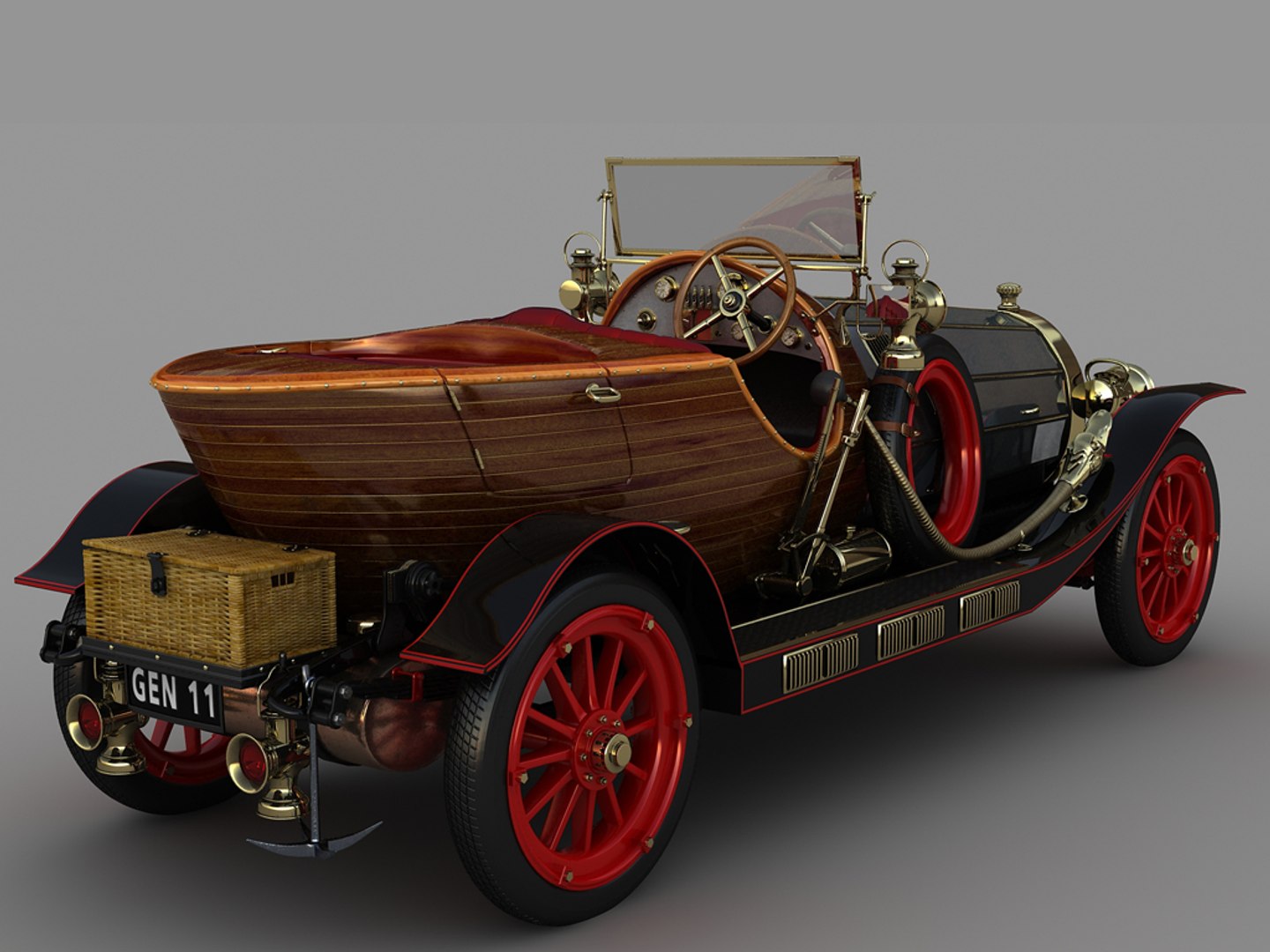 Car Chitty Bang 3d Max