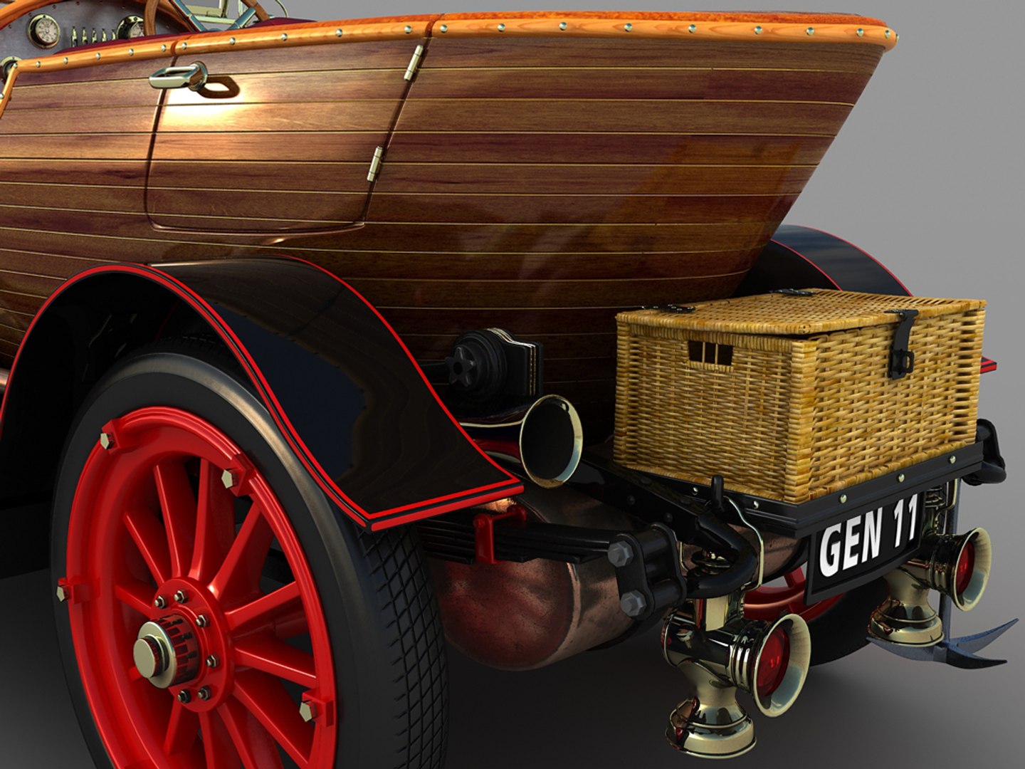 Car Chitty Bang 3d Max
