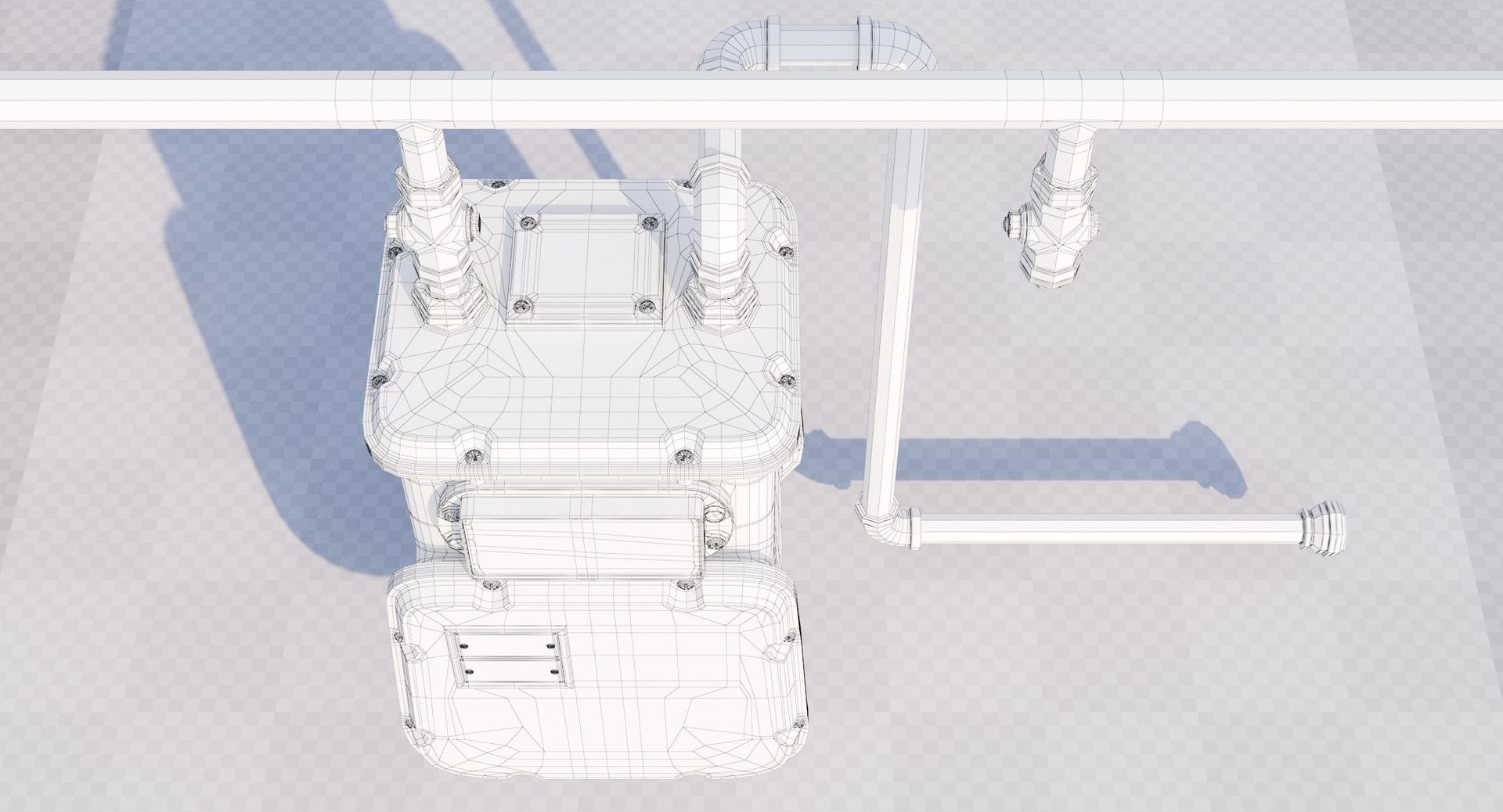 Gas meter 3D model - TurboSquid 1317388