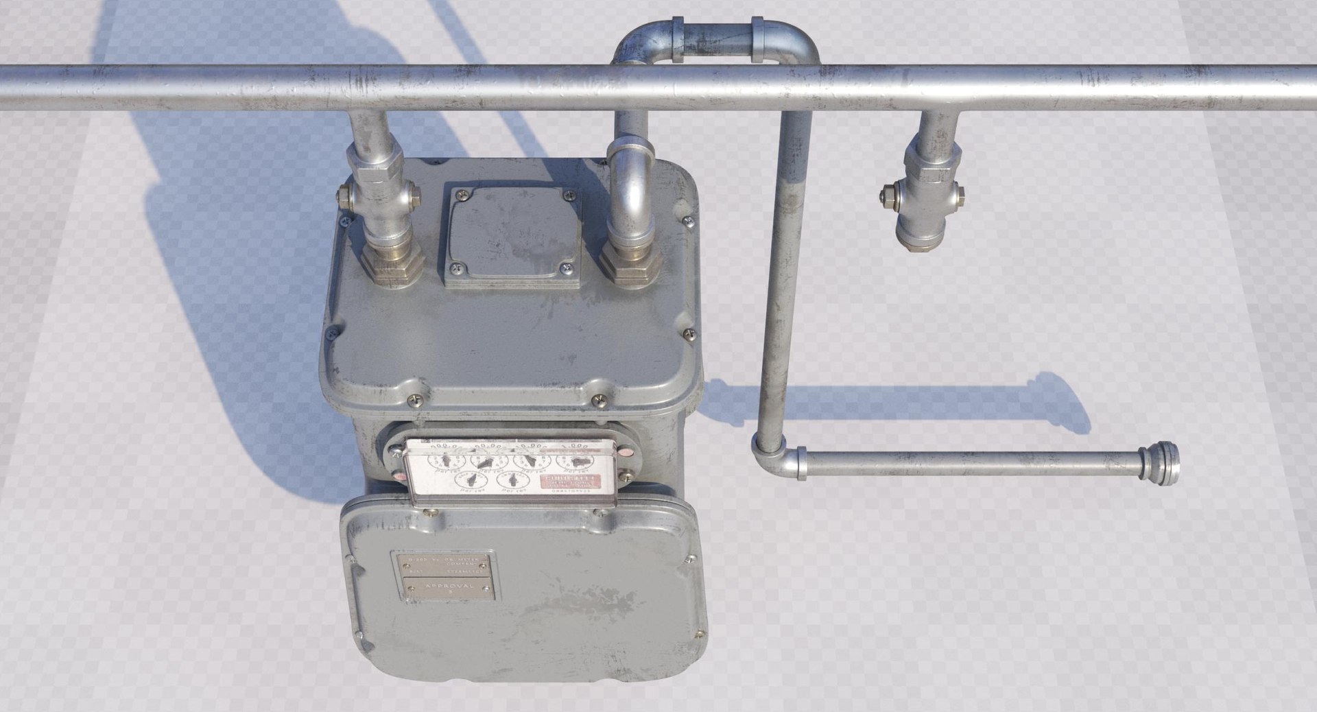 Gas Meter 3D Model - TurboSquid 1317388