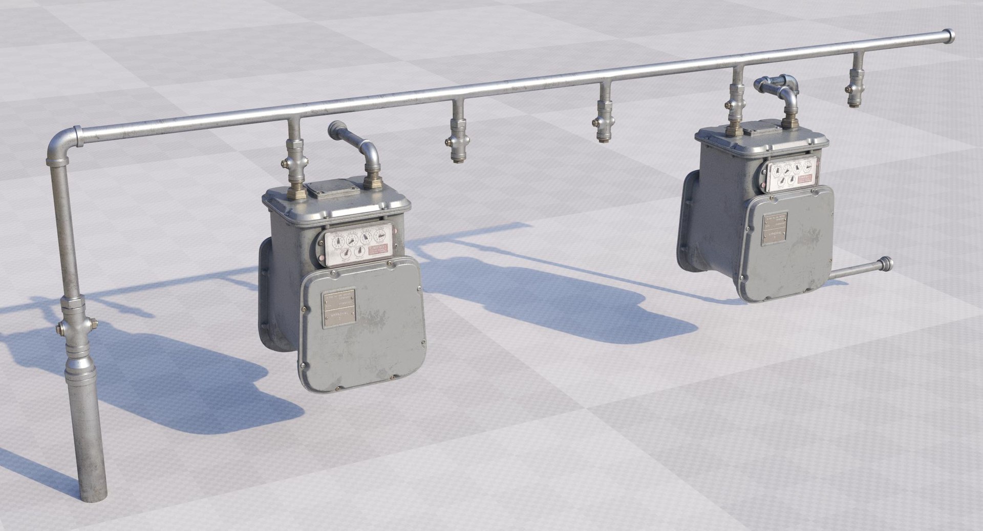 Gas meter 3D model - TurboSquid 1317388