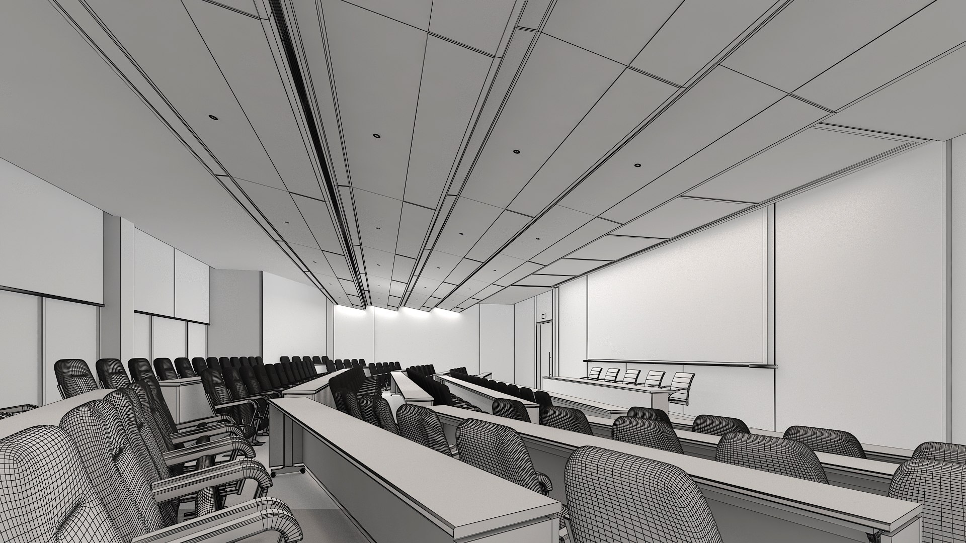 3D Lecture Hall 03 Model - TurboSquid 2095845