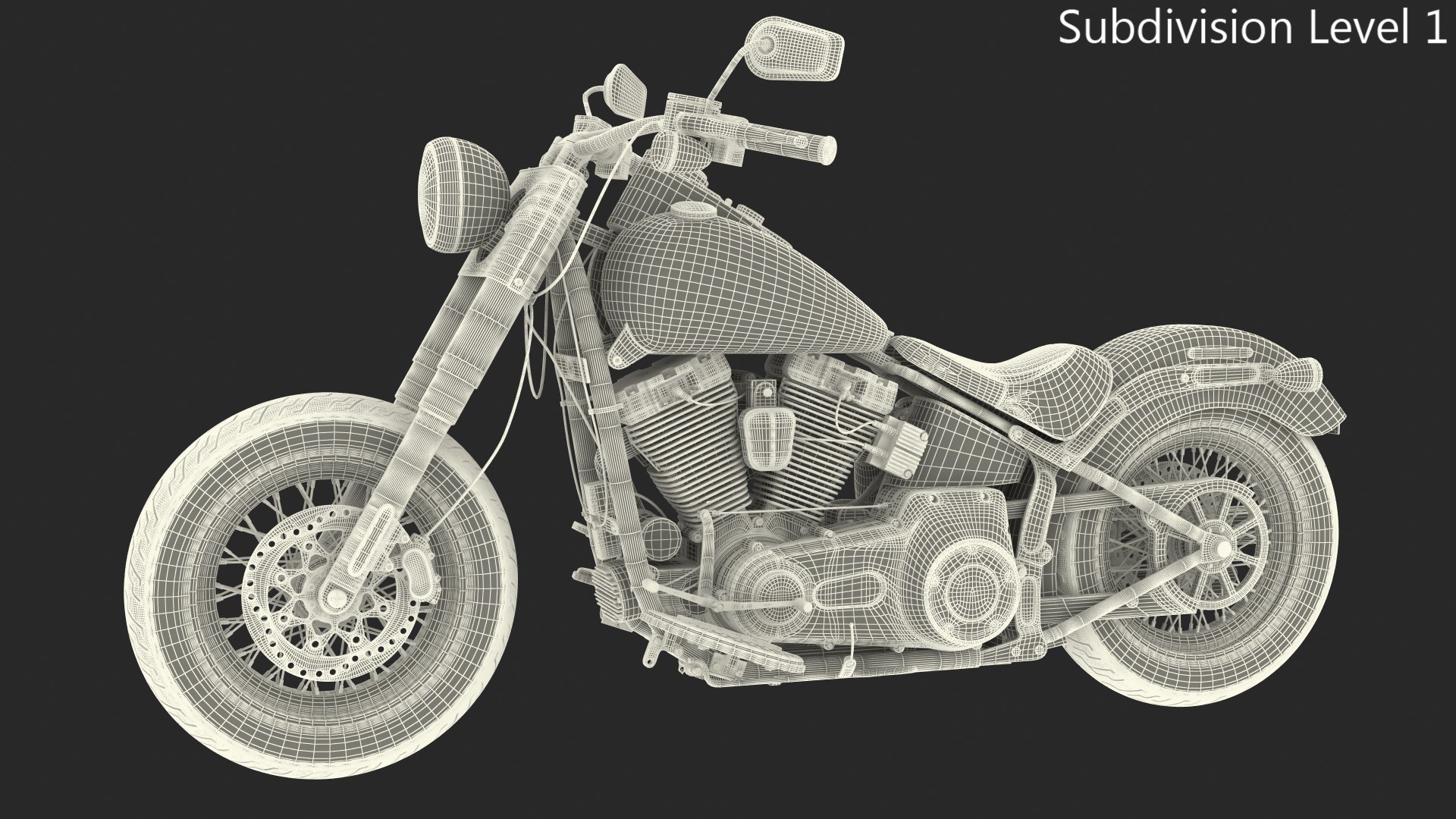 Softail motorcycle cycle moto 3D model - TurboSquid 1603443
