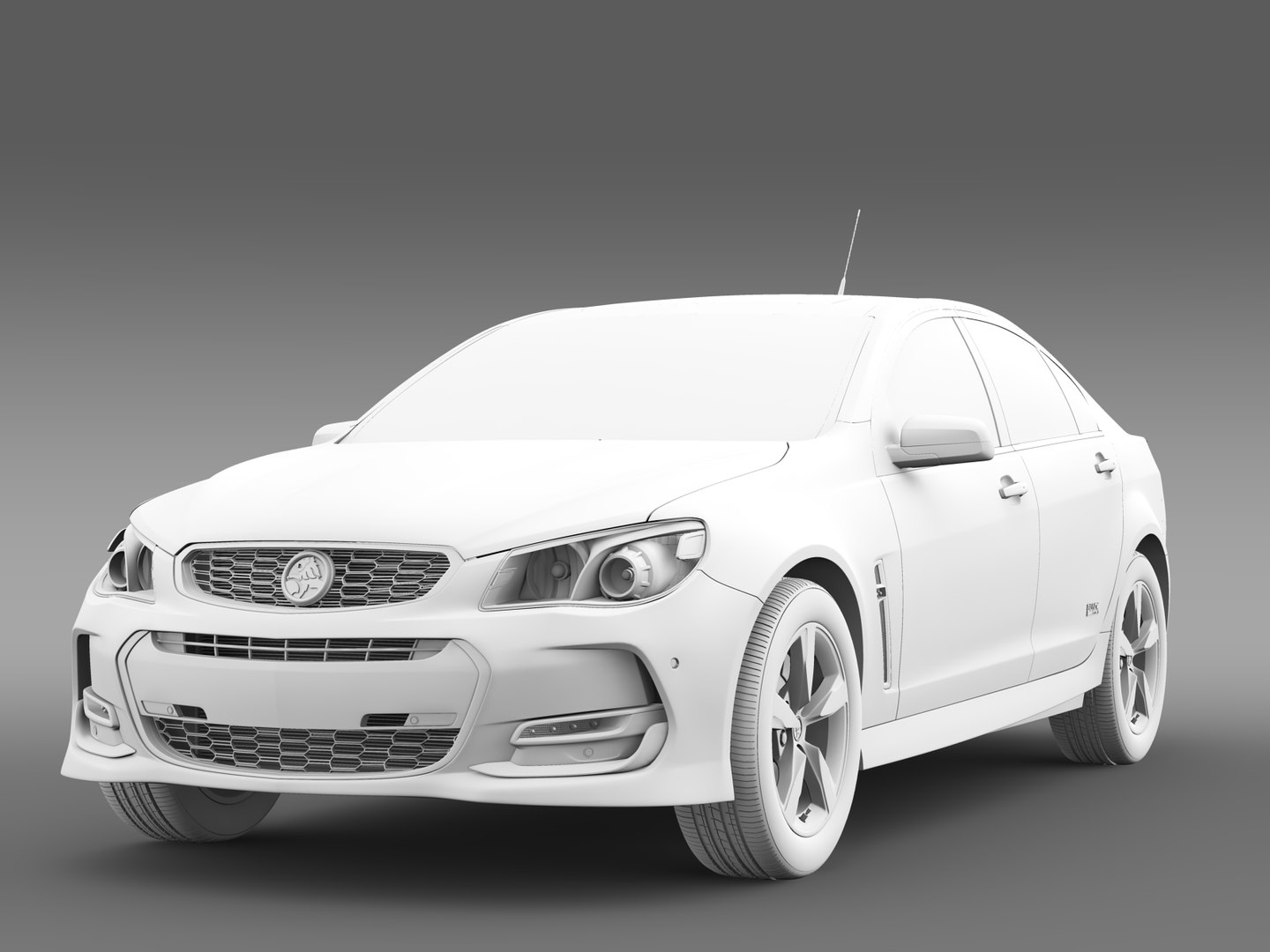 3d Holden Commodore Black Vf Model