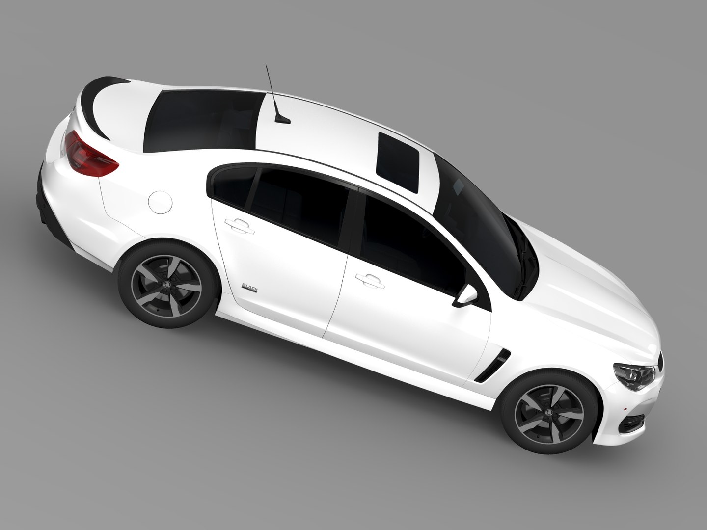 3d Holden Commodore Black Vf Model