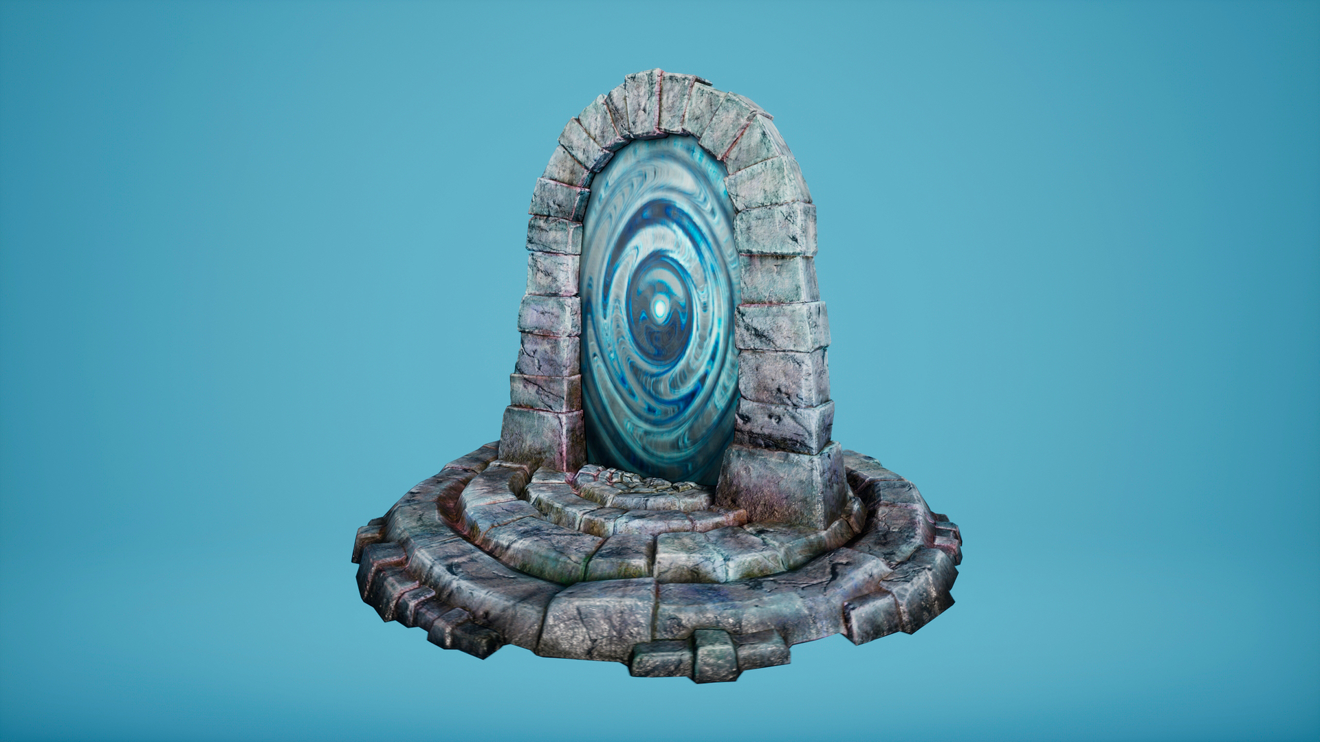 3D Portal Teleport Arch In The Ice Snow Arctic - TurboSquid 2235874
