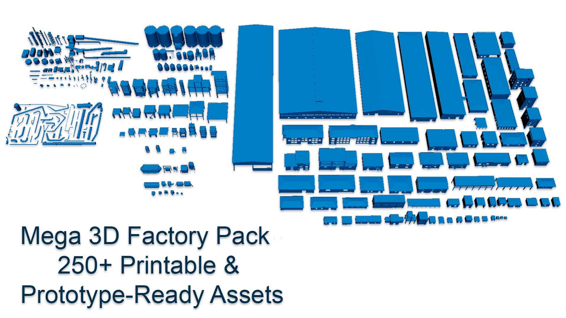 3D 3D Mega Factory Model Pack For Printing - TurboSquid 2374676