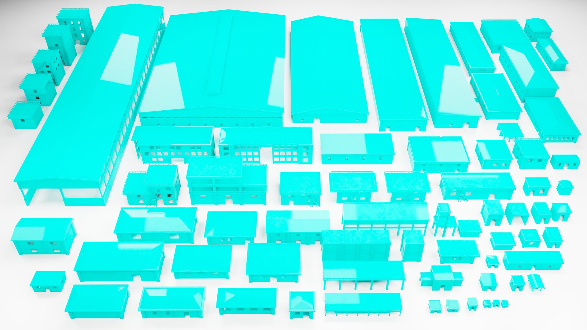 3D 3D Mega Factory Model Pack For Printing - TurboSquid 2374676