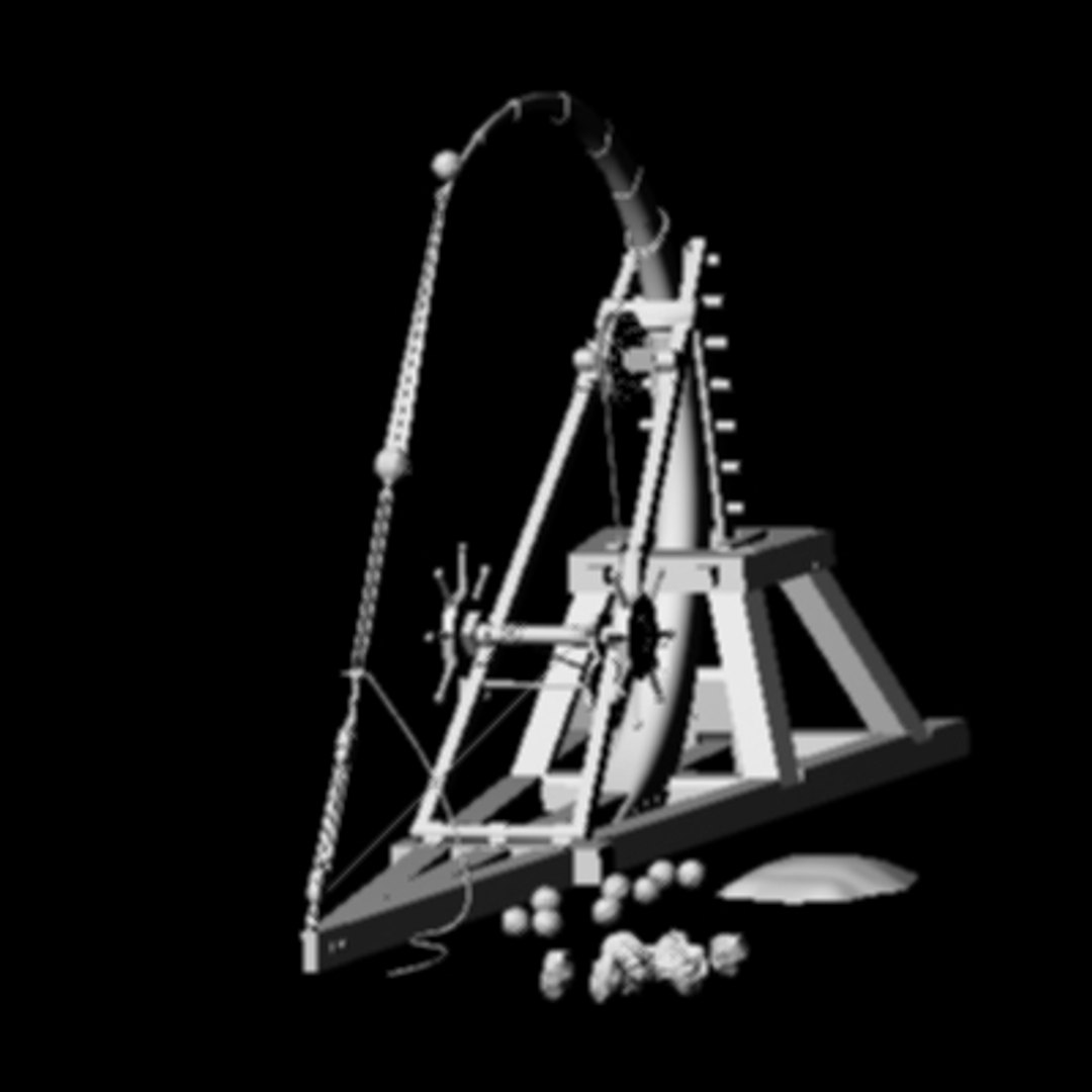 Da Vinci Trebuchet 3d Model