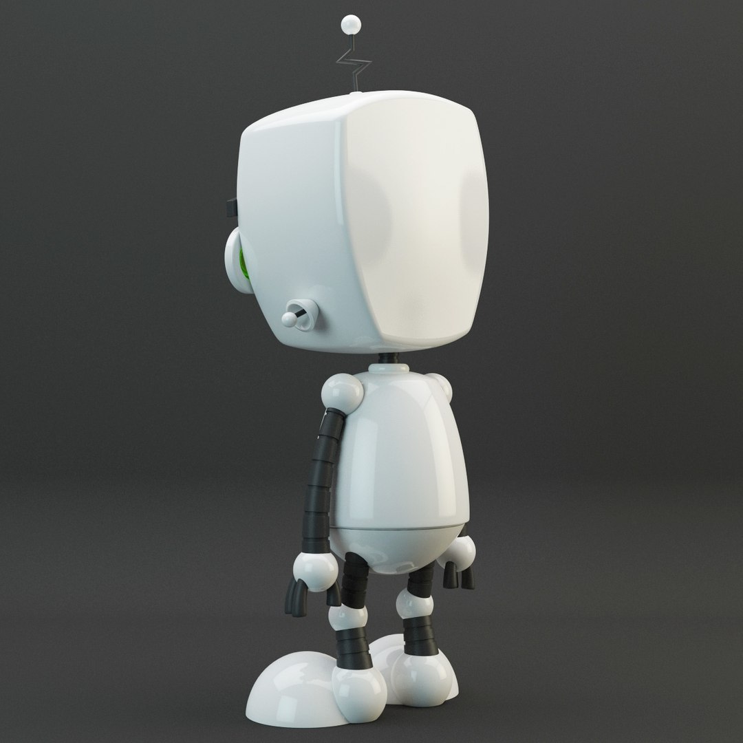 Cartoon Robot 3d Model
