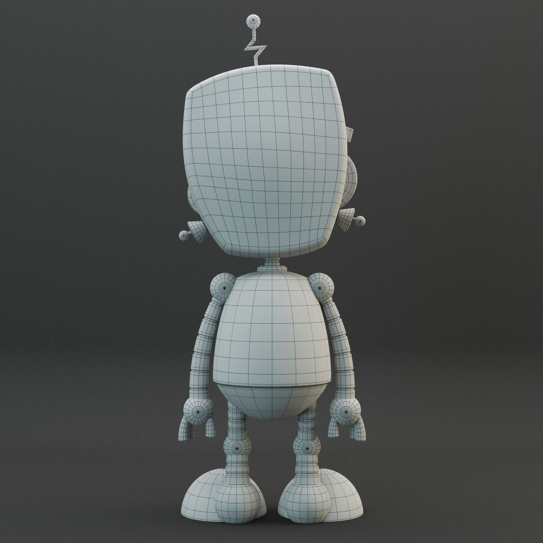 Cartoon Robot 3d Model