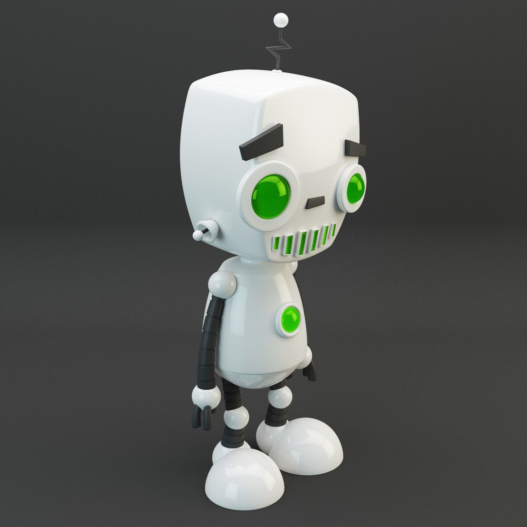 Cartoon Robot 3d Model