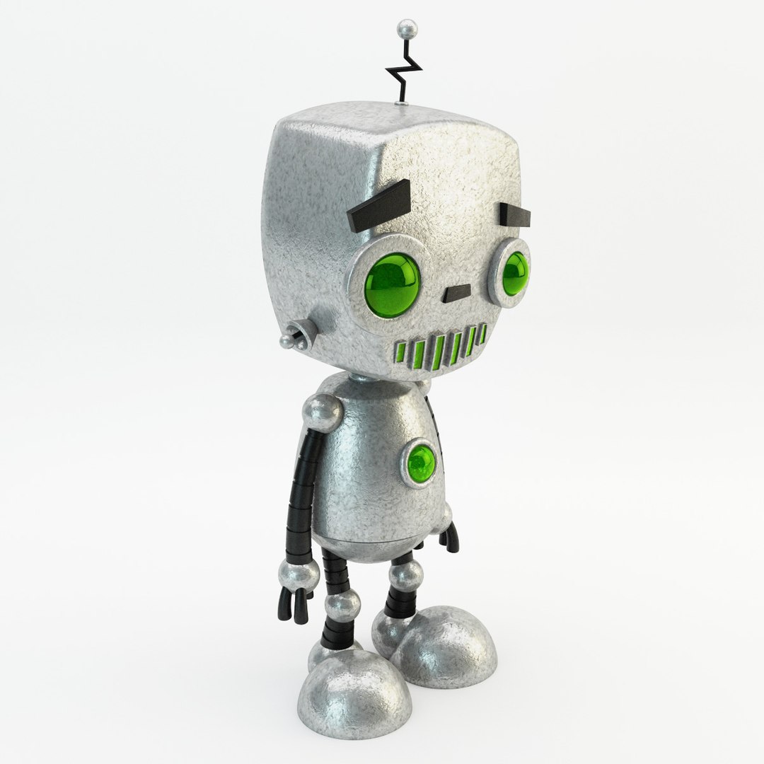 Cartoon Robot 3d Model