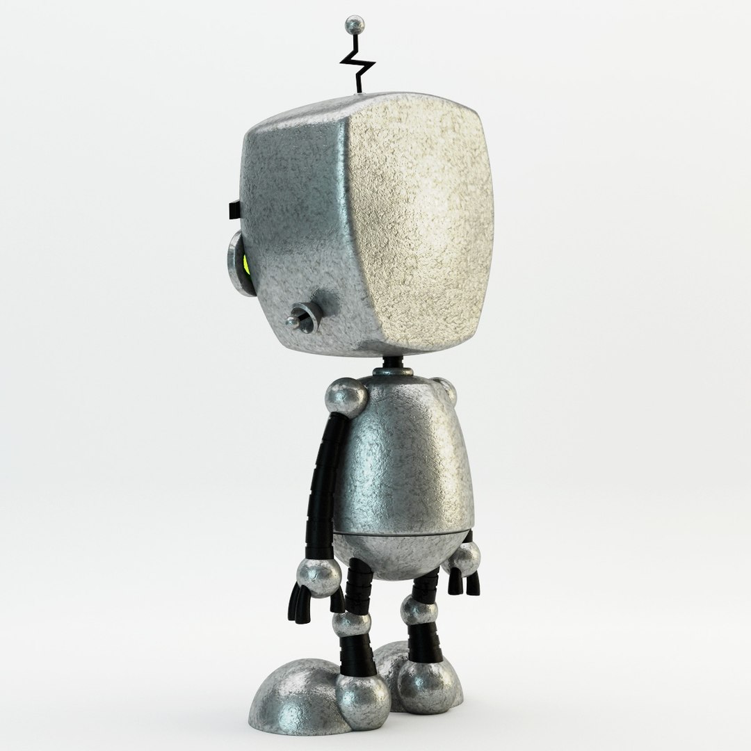 Cartoon Robot 3d Model