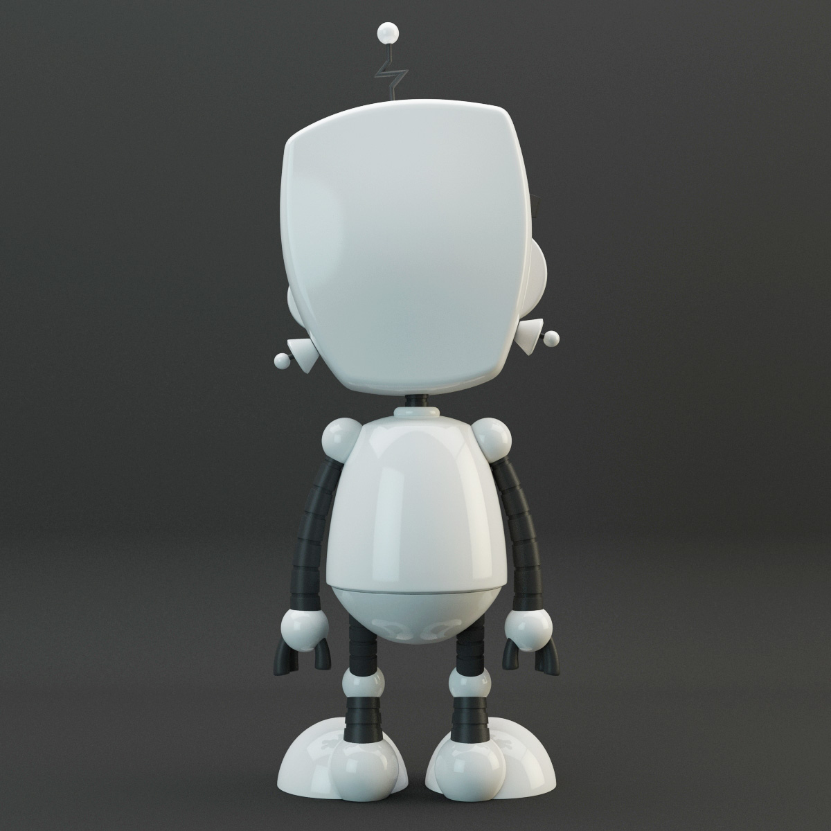 cartoon robot 3d model
