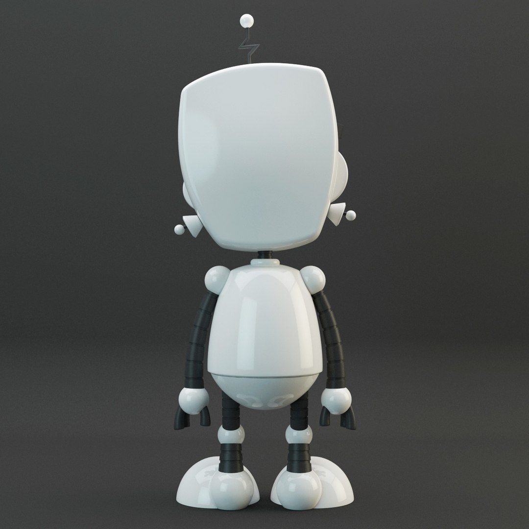 Cartoon Robot 3d Model